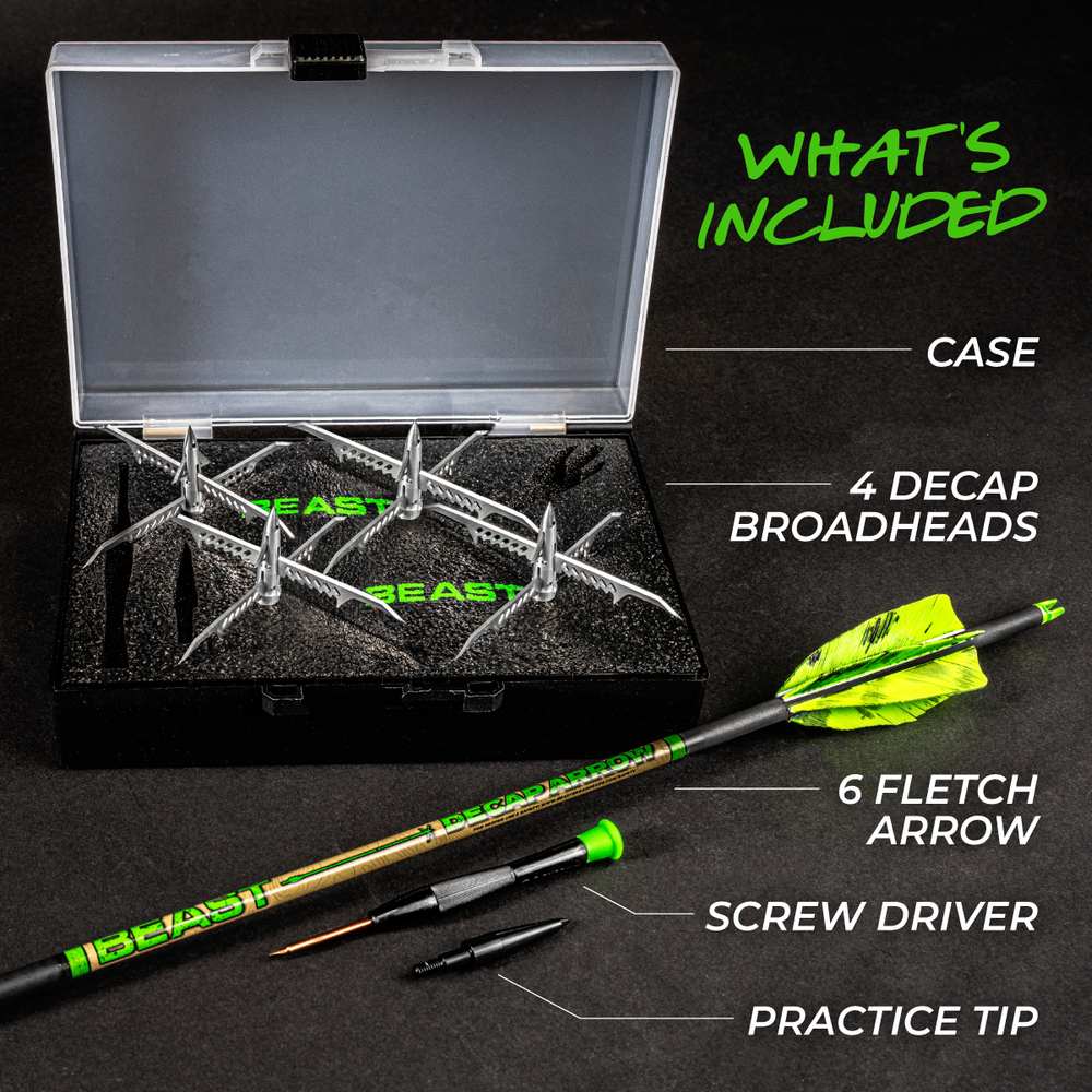 Beast Titanium-Steel Hybrid Broadheads